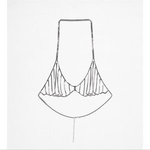 Zara | Tops | Zara Rhinestone Jewel Top | Poshmark